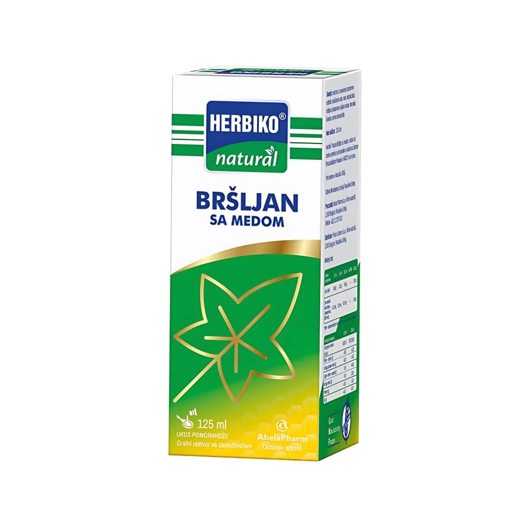 HERBIKO® Sirup Bršljan sa Medom za Iskašljavanje 125 mL, | eApoteka
