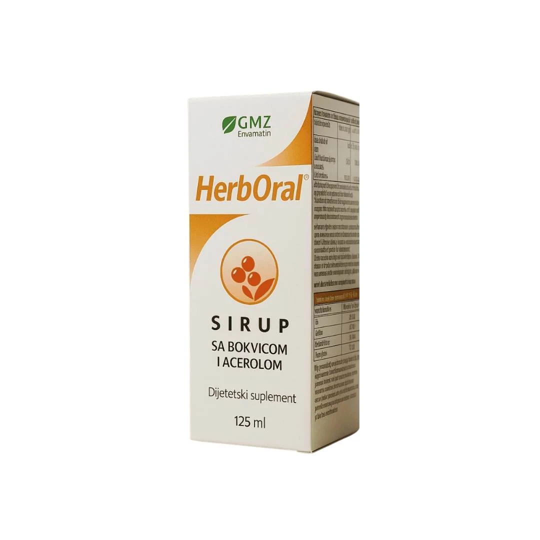 HerbOral® Sirup Protiv Kašlja sa Bokvicom i Acerolom 125 mL, | eApoteka