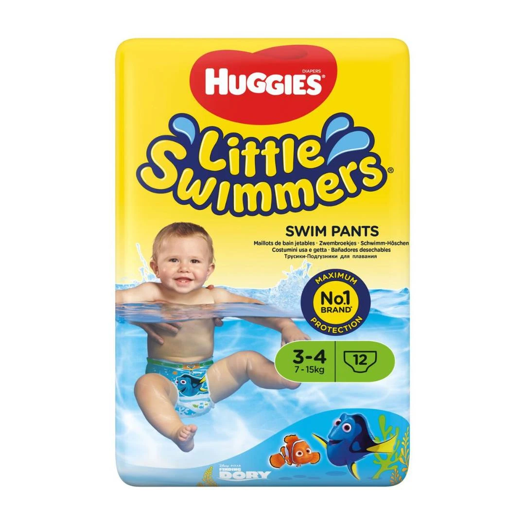 HUGGIES® Little Swimmers Pelene za Kupanje 7-15 kg Veličina 3-4 12 ...