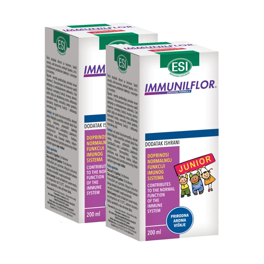 ESI Immunilflor Junior Sirup za Imunitet DUO PACK 400 mL, | eApoteka