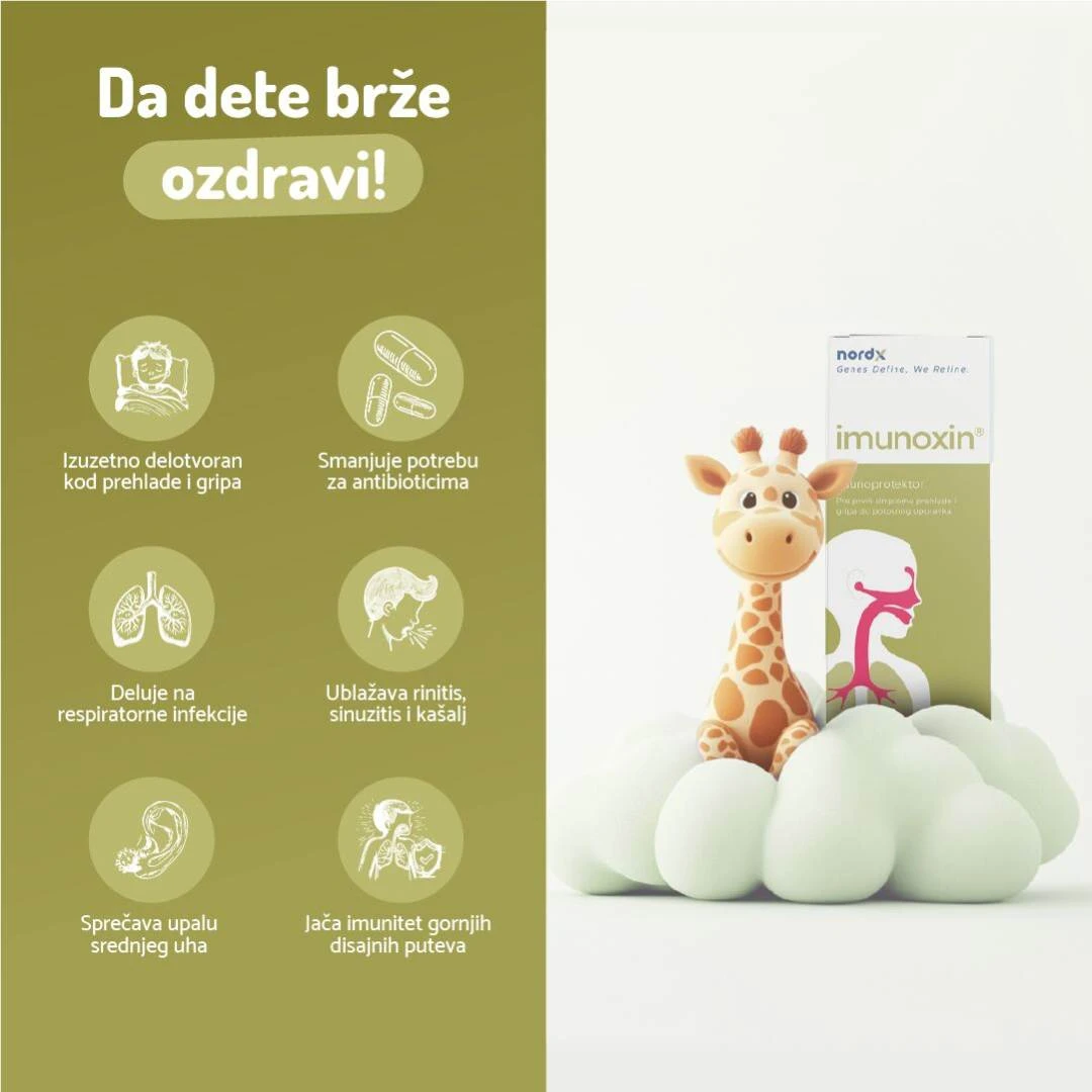 NORDx Imunoxin® Sirup za Decu sa Plodom Crne ZSove i Acerole za Jačanje Imuniteta Gornjih ...