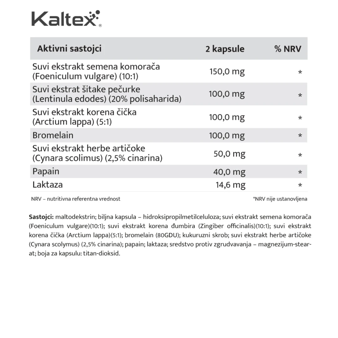 Kaltex DIGEST SUPPORT 30 Kapsula, | eApoteka