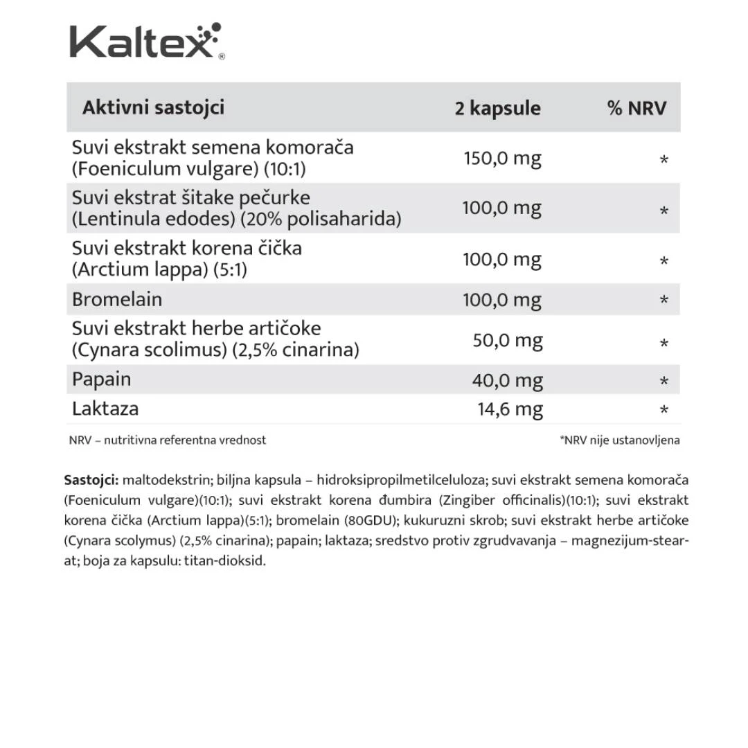 Kaltex DIGEST SUPPORT 50 Kapsula, | eApoteka