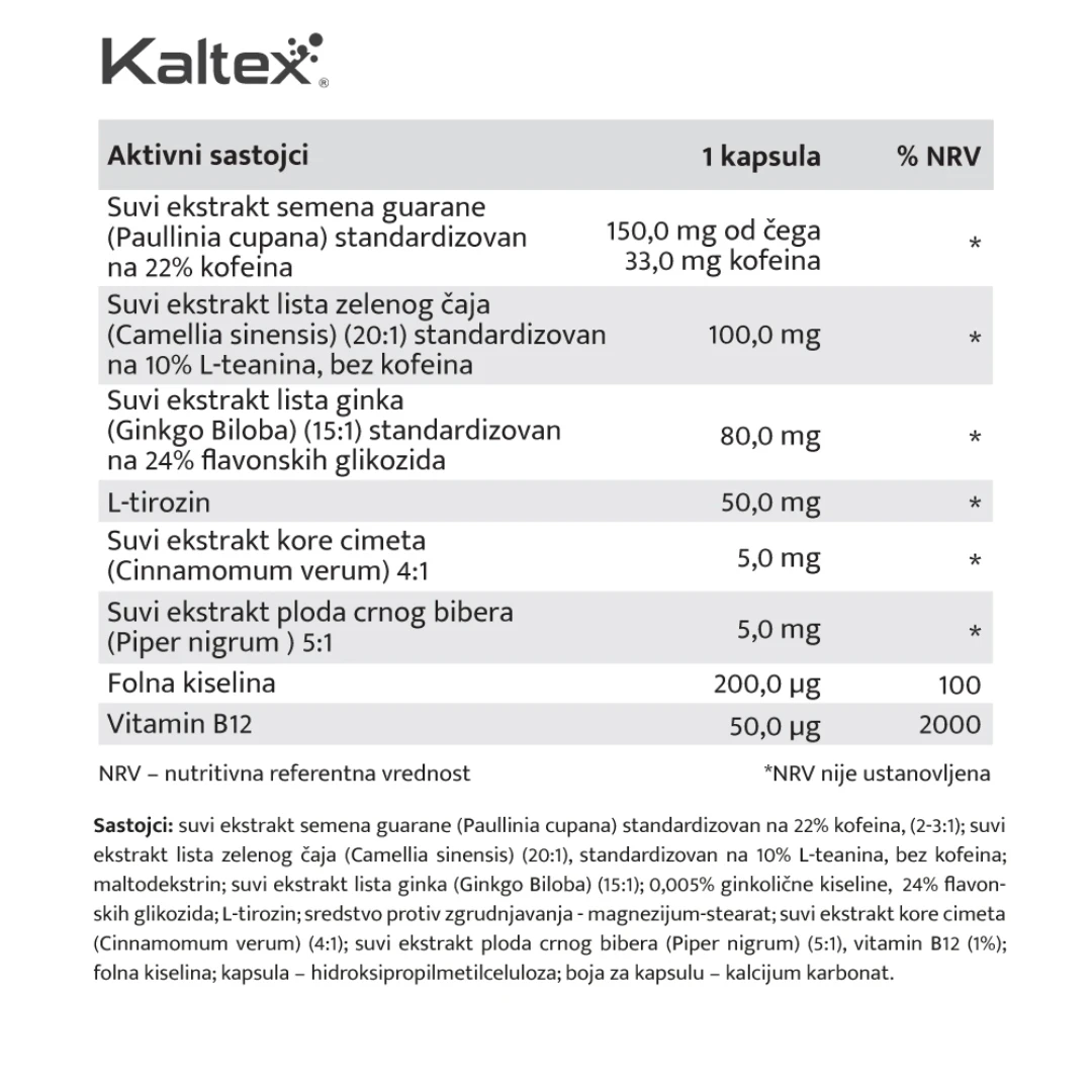 Kaltex MEMORY i FOCUS 30 Kapsula za Koncentraciju i Pamćenje, | eApoteka