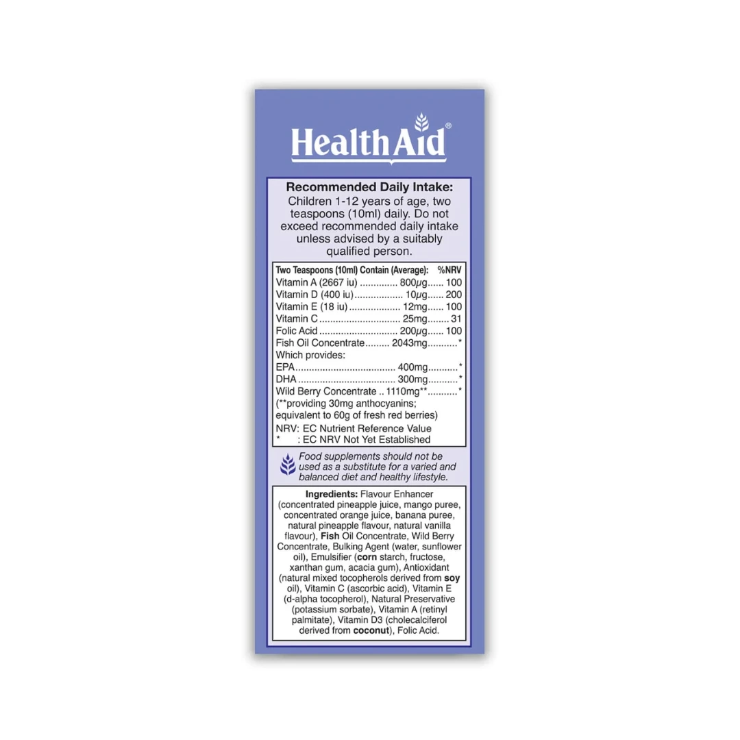 HealthAid KIDZ Omega® Liquid 200 mL, | eApoteka