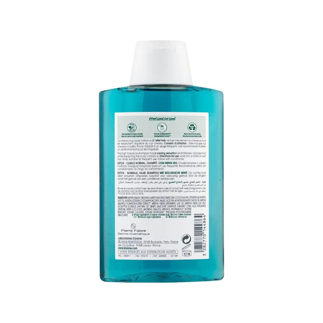 KLORANE Anti-Pollution Detox Šampon sa Mentom 200 mL, | eApoteka