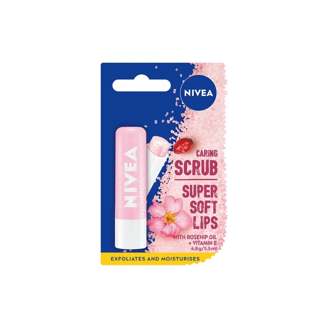 NIVEA Labello® Balzam Piling za Usne Ulje od Šipka i Vitamin E 4.8 g ...