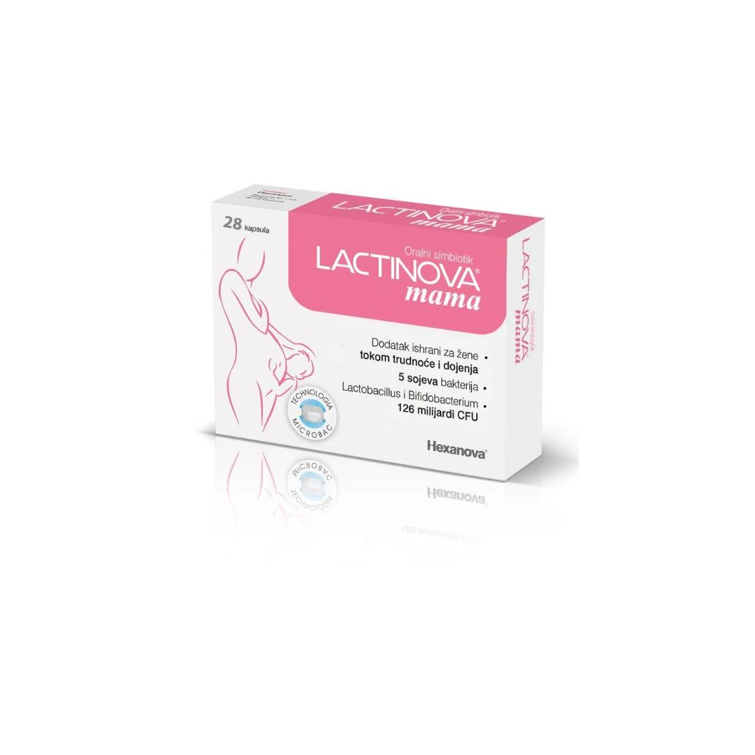 LACTINOVA Mama 28 Kapsula; Oralni Simbiotik za Žene Tokom Trudnoće i ...