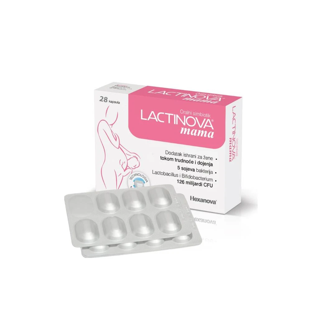 LACTINOVA Mama 28 Kapsula; Oralni Simbiotik za Žene Tokom Trudnoće i ...