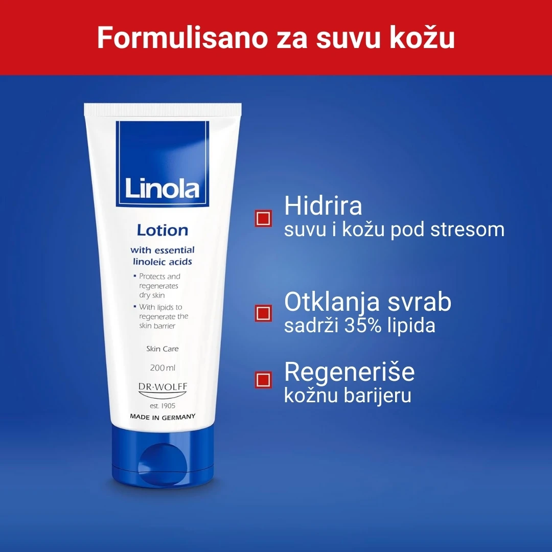 Linola® Losion 200 mL za Suvu Kožu, | eApoteka