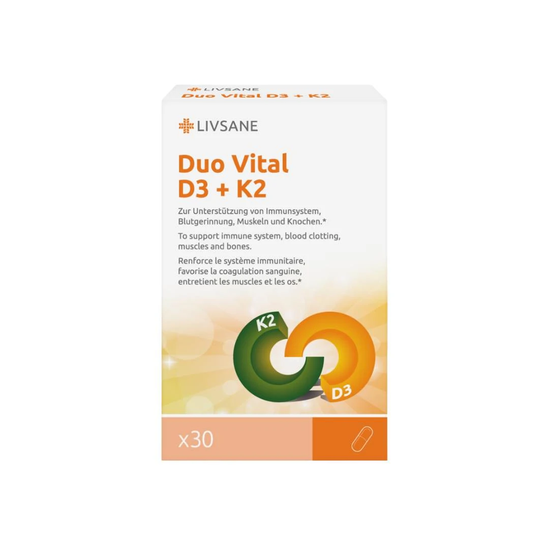 LIVSANE Duo Vital D3+K2 30 Kapsula, | eApoteka