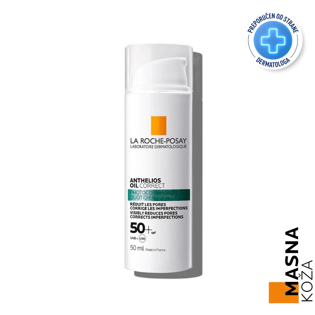 La Roche Posay ANTHELIOS OIL CORRECT SPF50 za Lice, Nega za Masnu Kožu ...