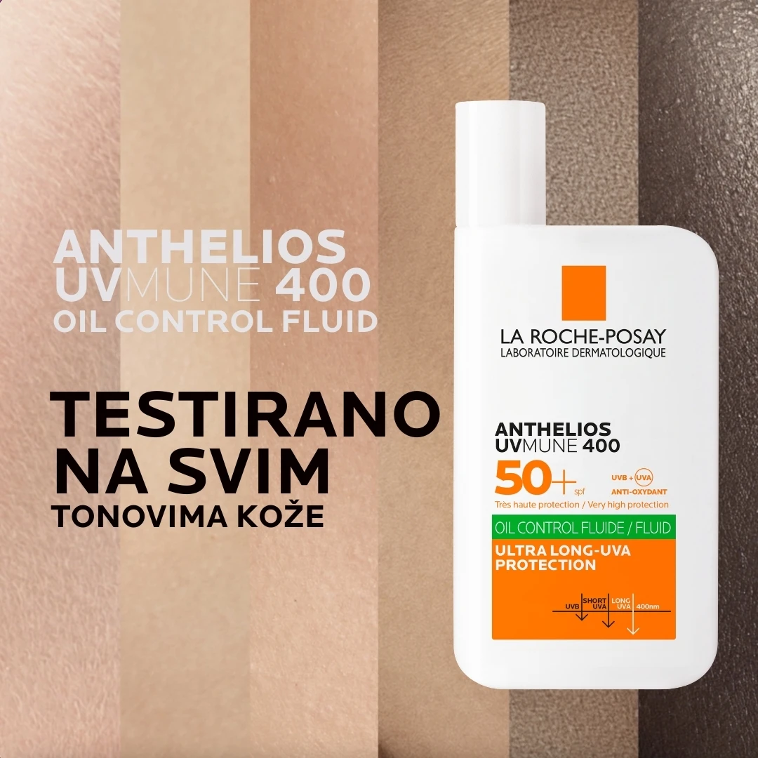 La Roche Posay ANTHELIOS UVMUNE 400 SPF50+ Oil Control Fluid za Masnu ...