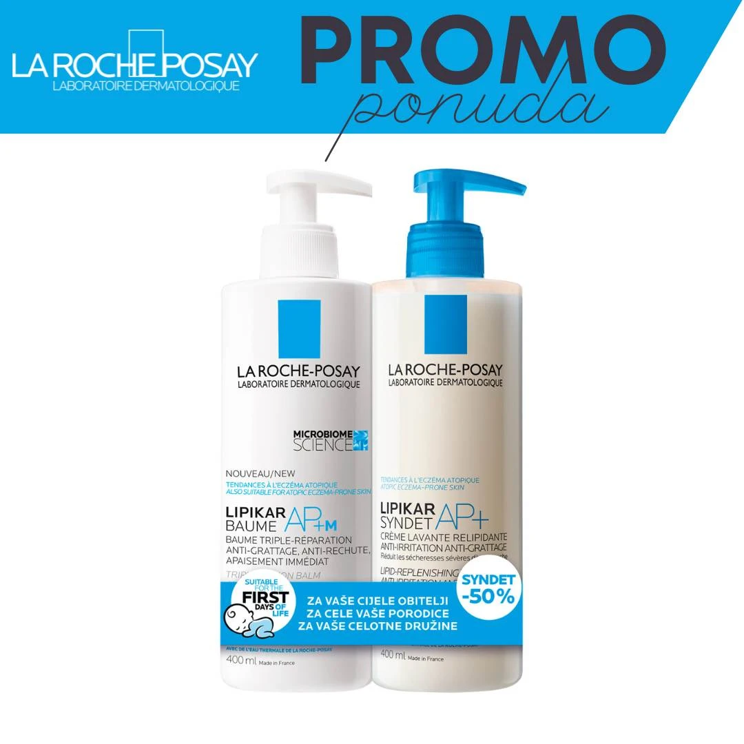 La Roche-Posay LIPIKAR AP+M Revitalizirajući Balzam 400 mL i Syndet AP+ ...
