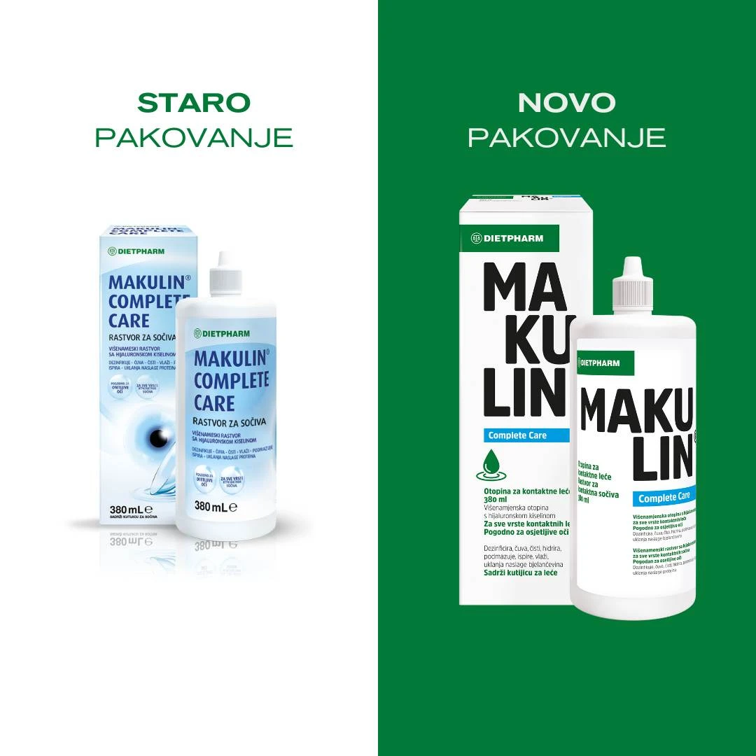 DIETPHARM MAKULIN® Complete Care Rastvor za Sočiva 380 mL, | eApoteka