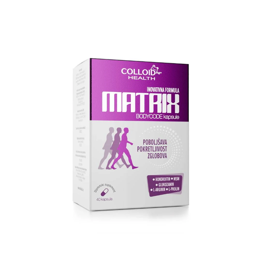 MATRIX Bodycode 40 Kapsula za Pokretljivost Zglobova; Glukozamin, MSM, Hondroitin, | eApoteka
