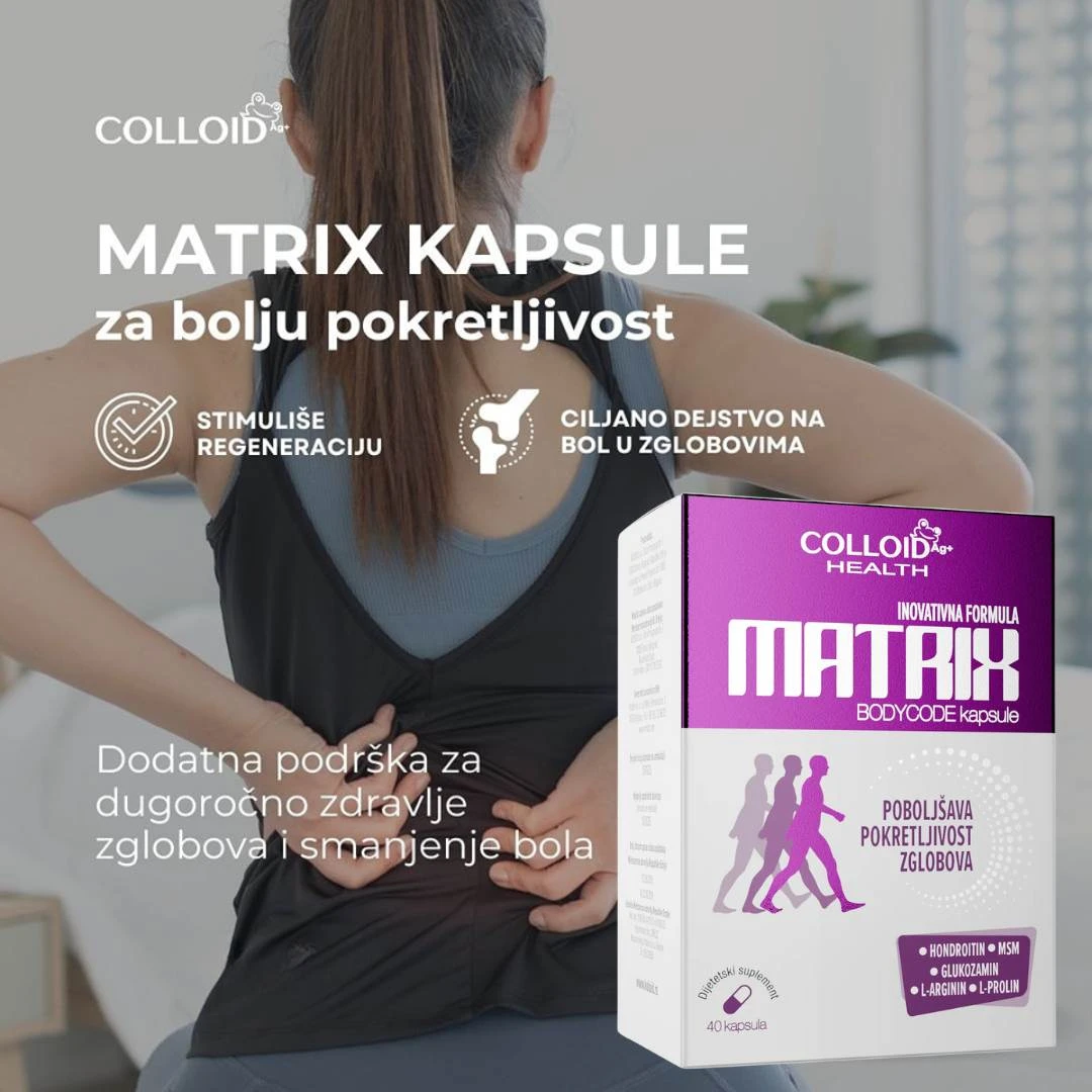 MATRIX Bodycode 40 Kapsula za Pokretljivost Zglobova; Glukozamin, MSM, Hondroitin, | eApoteka