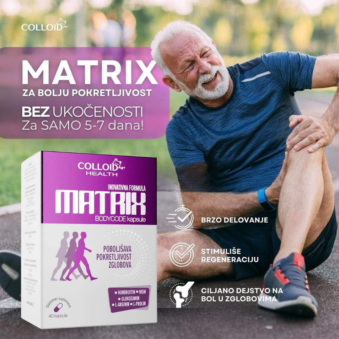 MATRIX Bodycode 40 Kapsula za Pokretljivost Zglobova; Glukozamin, MSM, Hondroitin, | eApoteka