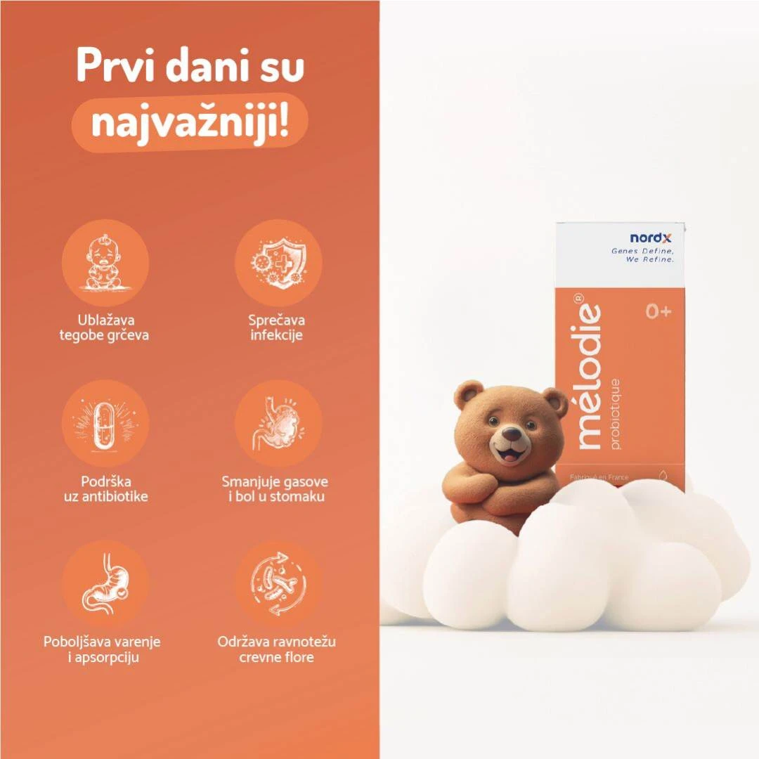 NORDx Melodie® Probiotik u Kapima za Decu 10 mL, | eApoteka