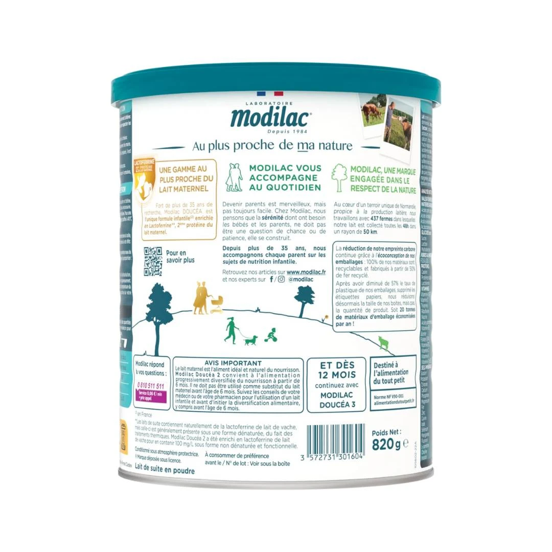 Modilac® DOUCÉA 2 Adaptirano Mleko za Bebe 820 g, | eApoteka