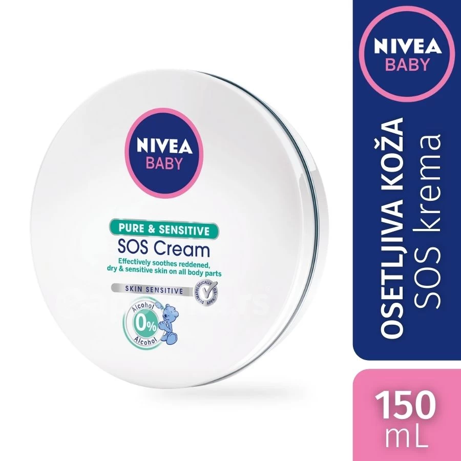 NIVEA Baby Pure & Sensitive Intenzivna Krema za Bebe i Decu 150 mL, | eApoteka