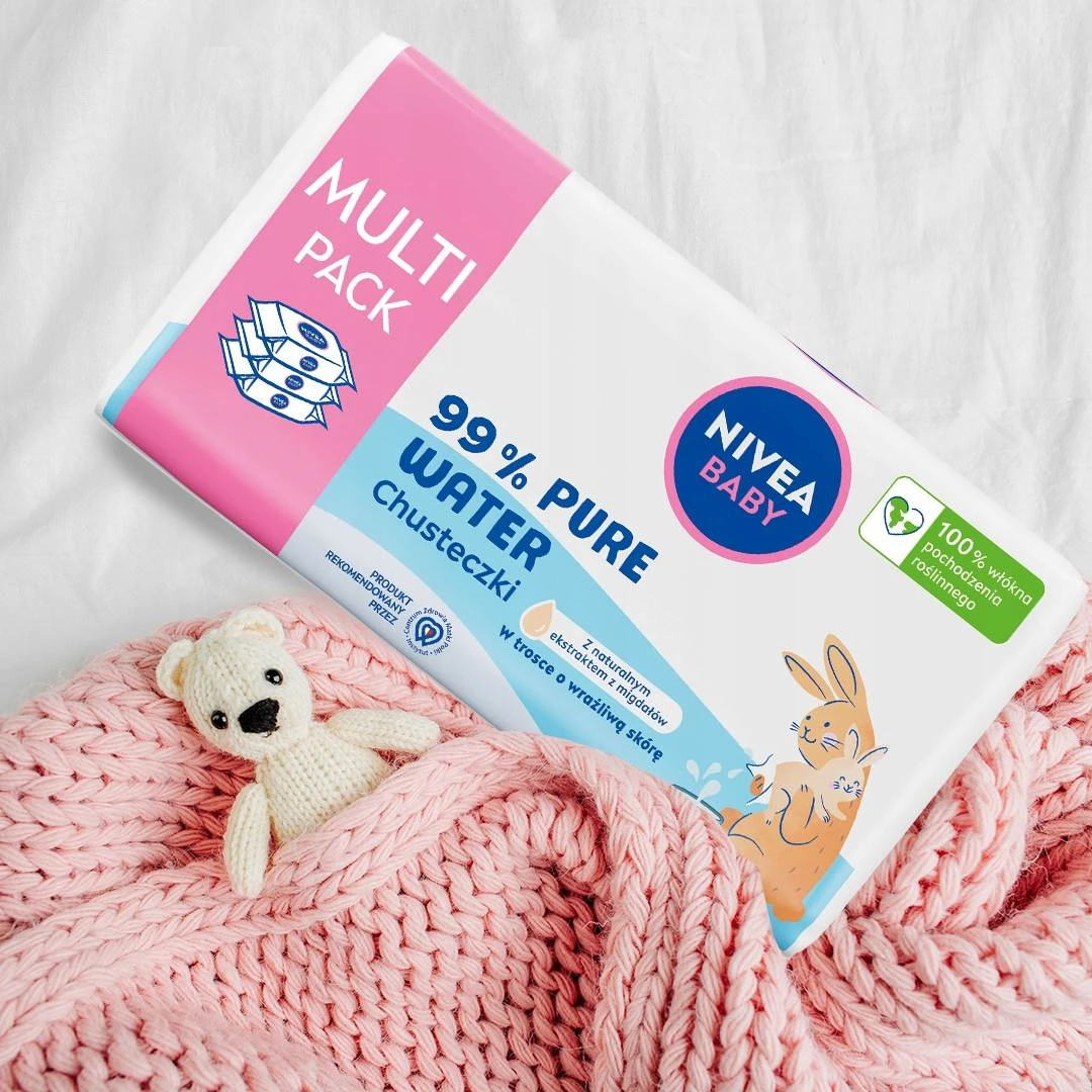 NIVEA Baby Pure Water Vlažne Maramice za Bebe i Decu 4x57 Komada, | eApoteka