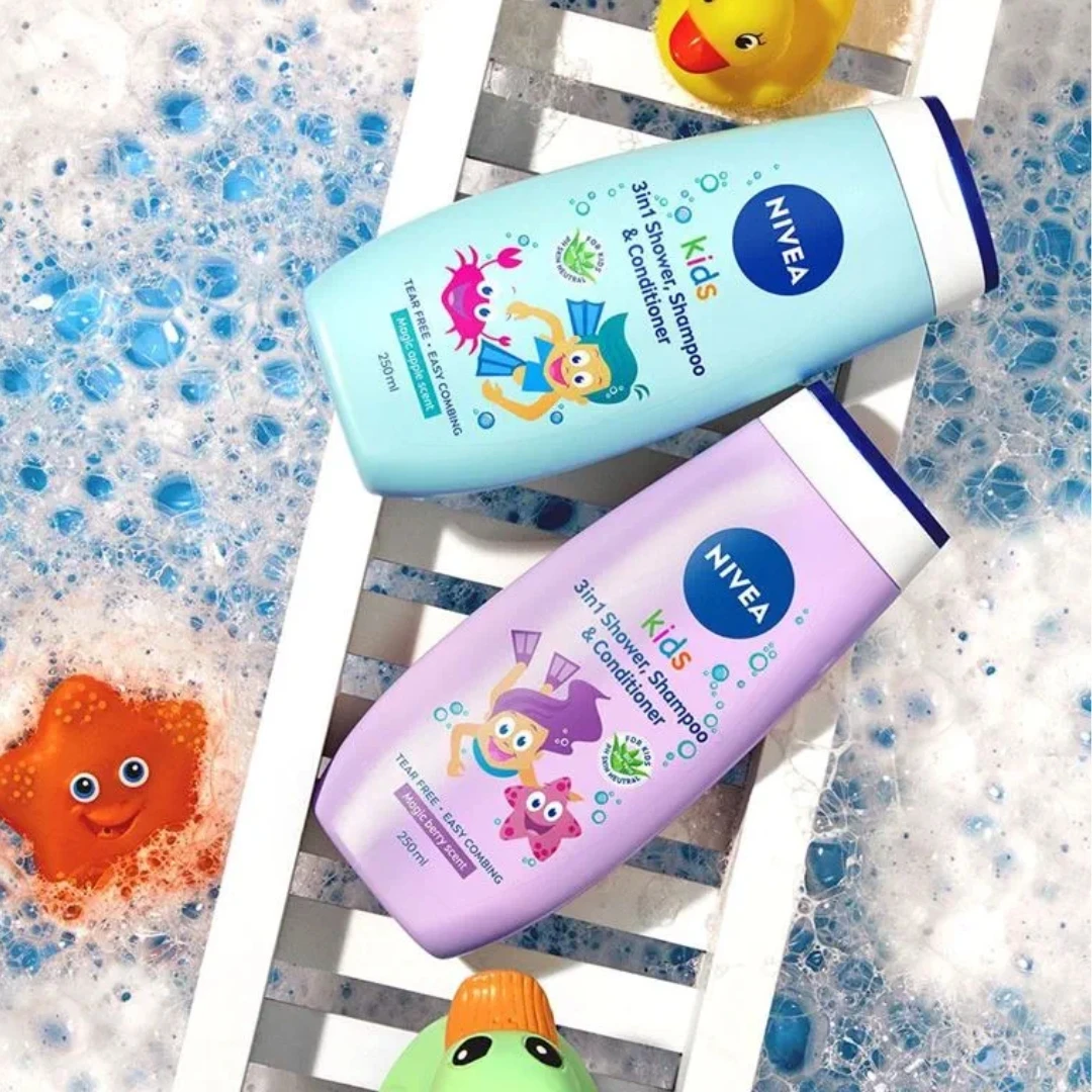 NIVEA kids MAGIC APPLE 3u1 Gel za Tuširanje, Šampon i Balsam 250 mL ...