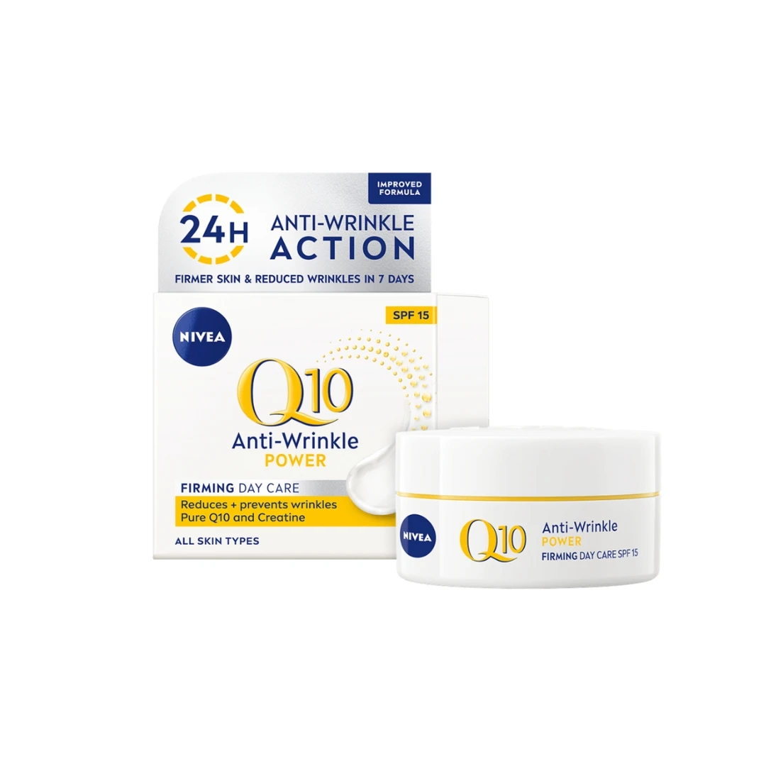 NIVEA Q10 Power Dnevna Krema Protiv Bora + Zatezanje Kože SPF15 50 mL, | eApoteka