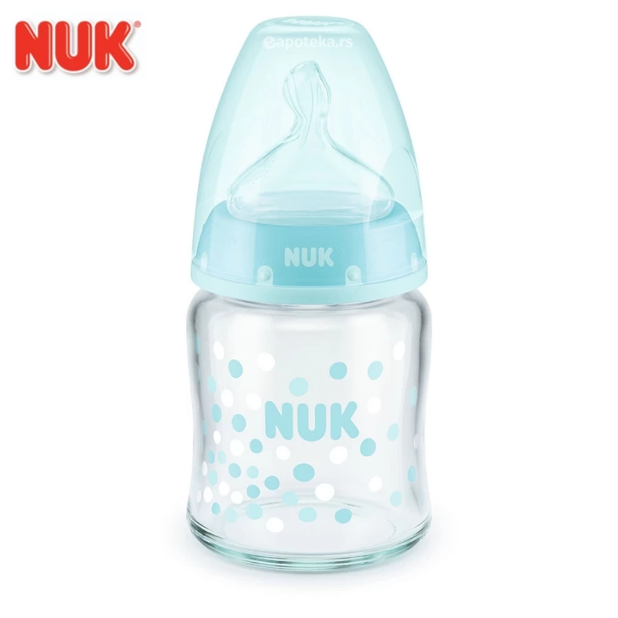 NUK® Flašica Staklena, 0-6m, 120 mL, | eApoteka