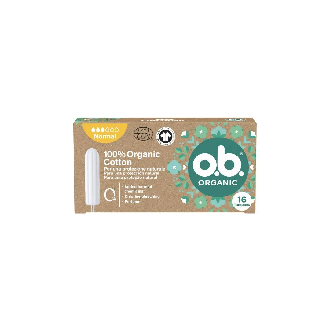 ob® Tamponi Organic NORMAL 16 Tampona za Srednje do Jače Krvarenje ...
