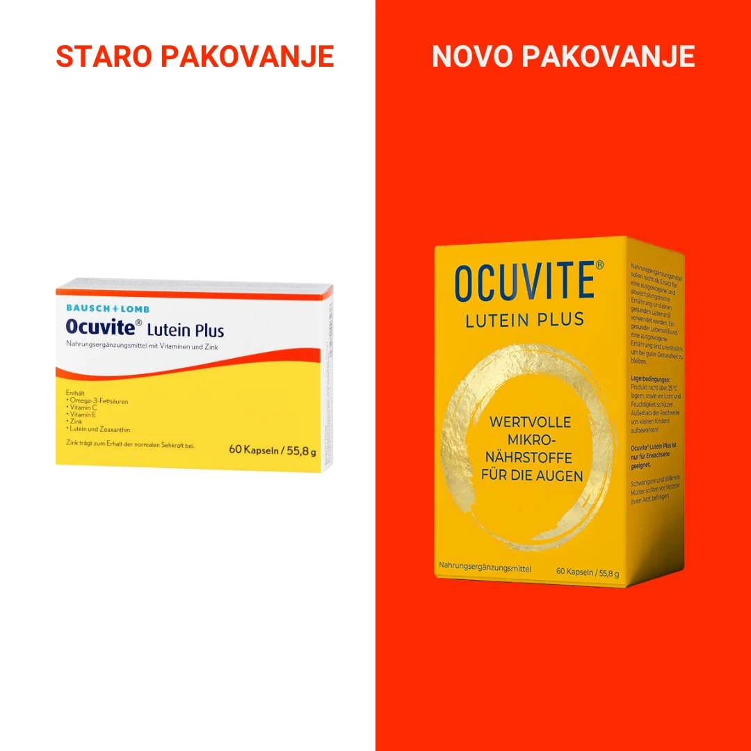 Ocuvite® Lutein Plus Kapsule za Vid, | eApoteka