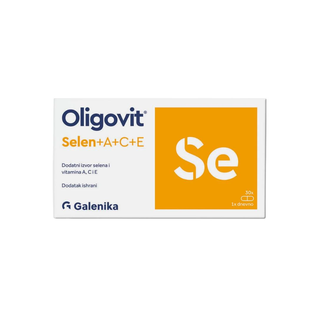 Oligovit® Selen 30 Kapsula sa Selenom, Vitamin A, C, E Antioksidans, | eApoteka