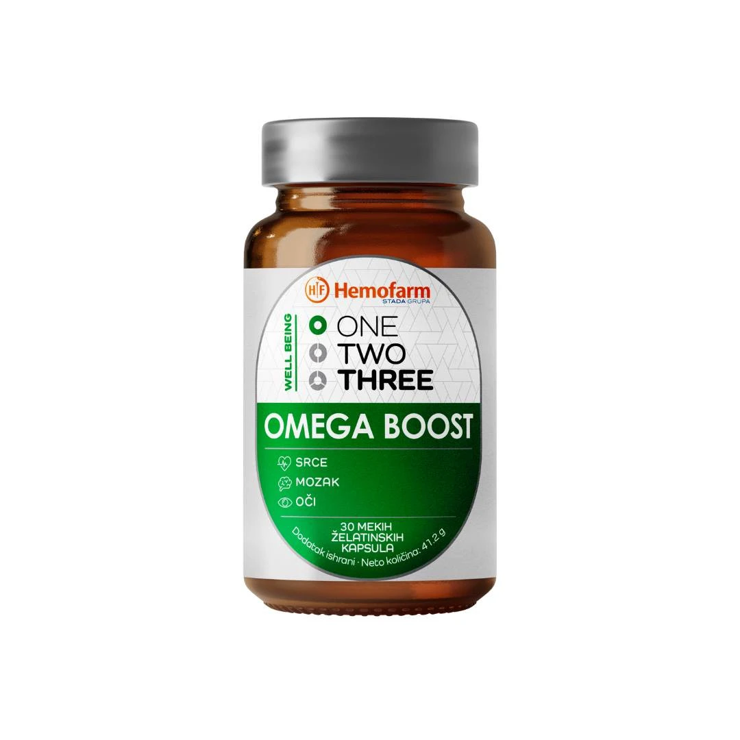 ONE TWO THREE OMEGA BOOST 30 Mekih Želatinskih Kapsula, | eApoteka