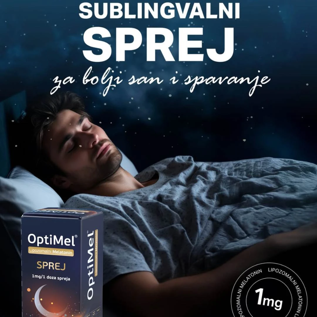 OptiMel® Sublingvalni Melatonin Sprej za Uspavljivanje 20 mL, | eApoteka