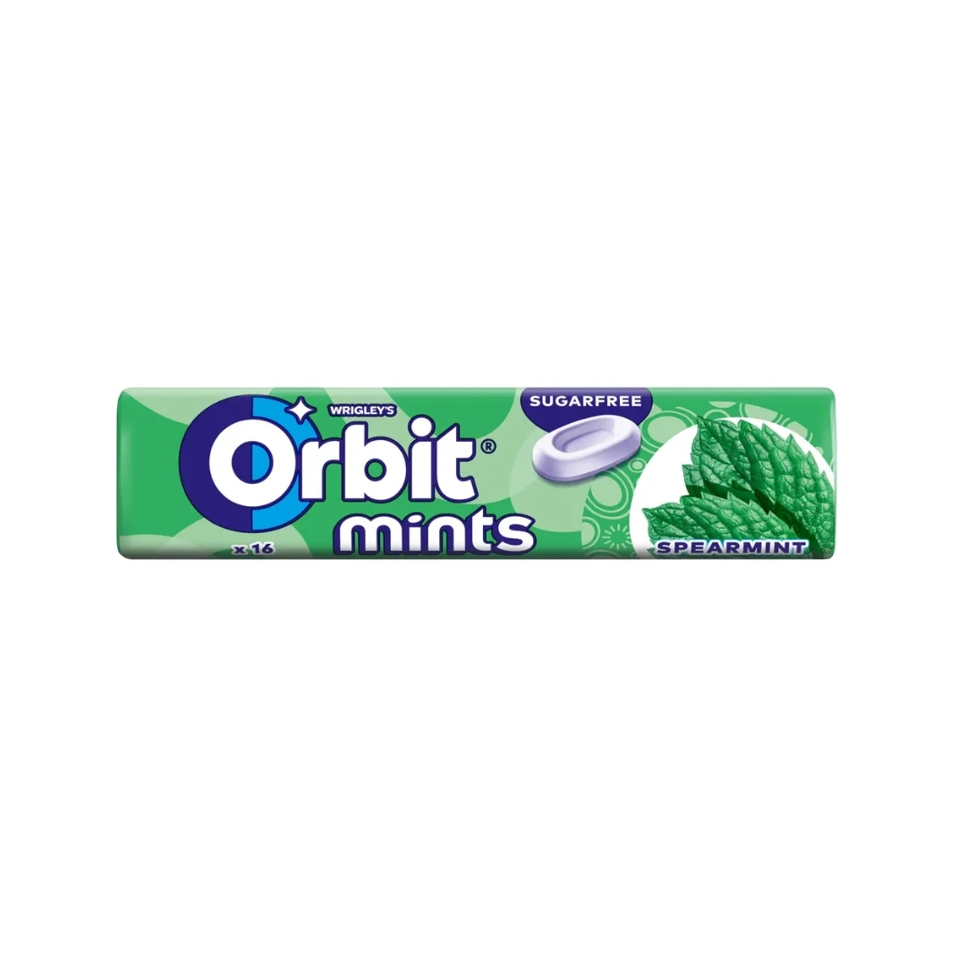 Orbit® Bombone SPEARMINT Svetlo Zelene sa Ukusom Mente 16 Bombona ...