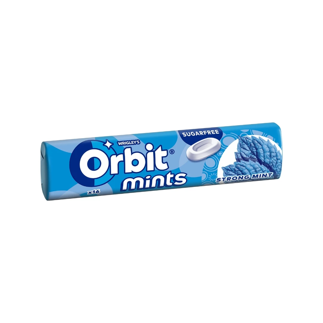 Orbit® Bombone STRONG MINT Svetlo Plave sa Ukusom Mente 16 Bombona ...
