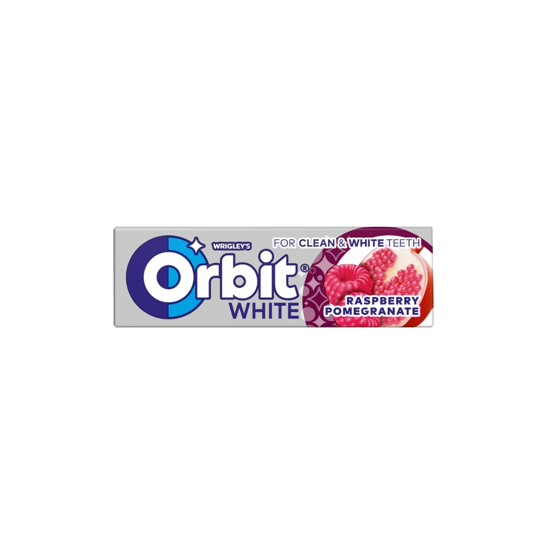 Orbit® Žvake WHITE Raspberry Pomegranate Borovnica i Nar 10 Žvaka ...