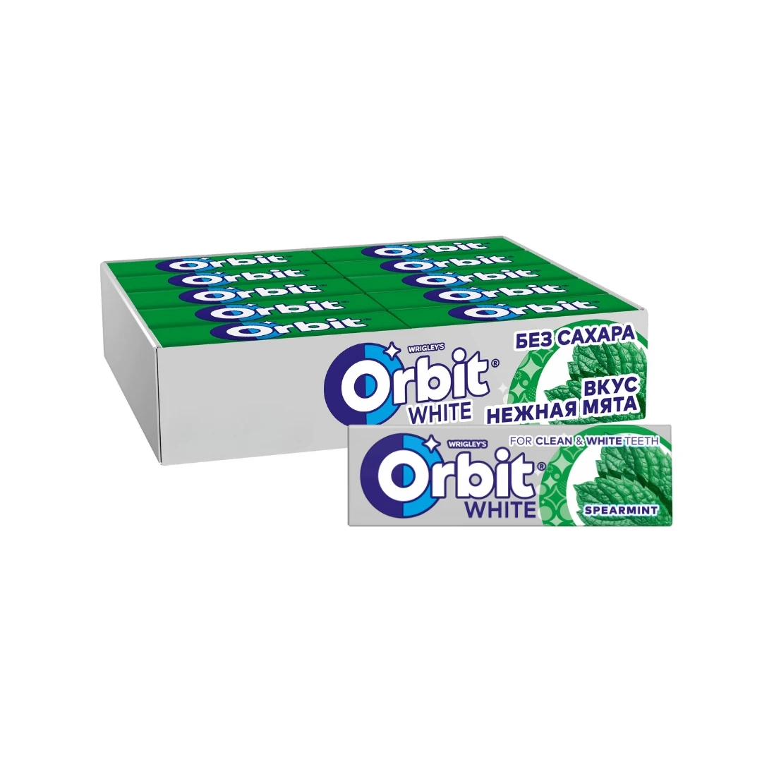 Orbit® Žvake WHITE SPEARMINT 10 Žvaka, | eApoteka