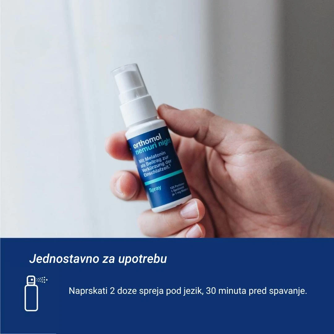 Orthomol Nemuri Night Melatonin Sprej 25 mL, | eApoteka