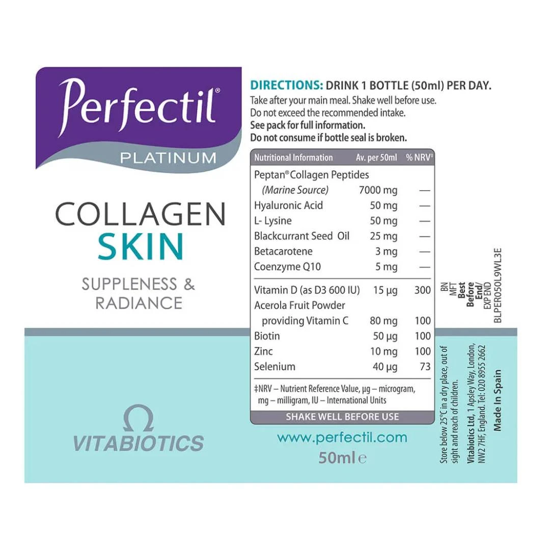 Perfectil® Platinum Collagen Skin 10 Bočica; Riblji Kolagen ...