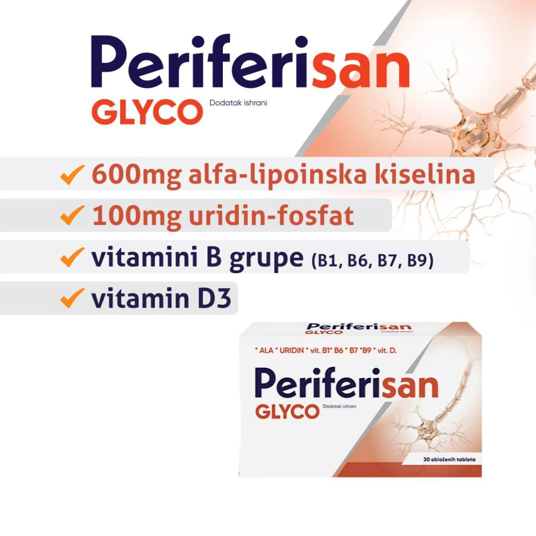 Dr. Theiss Periferisan 30 Tablete; Polineuropatije; Peckanje; Utrnulost ...