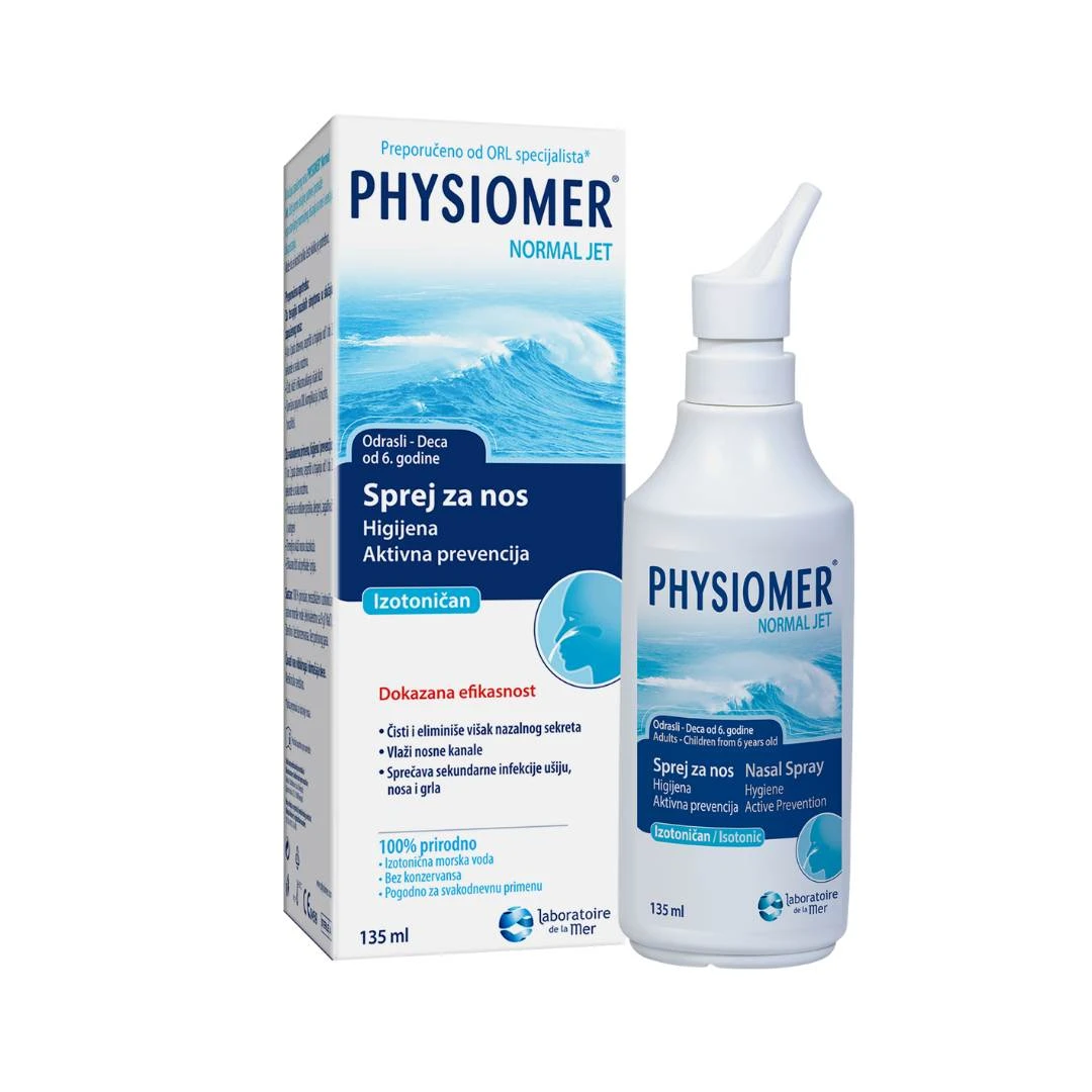 PHYSIOMER® Normal Jet Sprej za Nos za Odrasle i Decu Stariju od 6 ...
