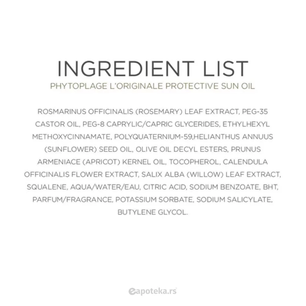 PHYTO PLAGE Ulje za Zaštitu Kose od Sunca, Soli i Hlora 100 mL, | eApoteka