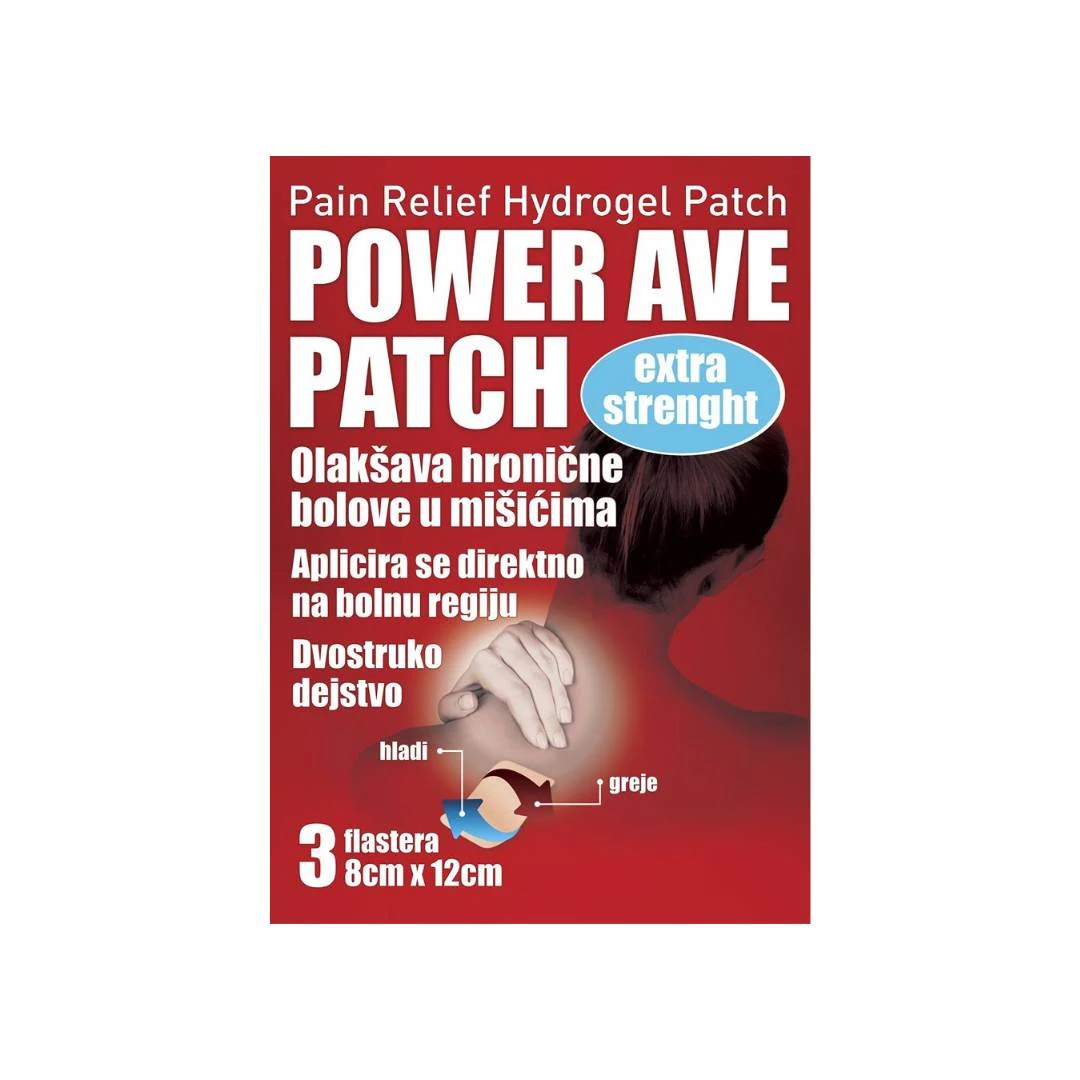 Power AVE Flaster Protiv Bolova u Mišićima 3 Flastera, | eApoteka