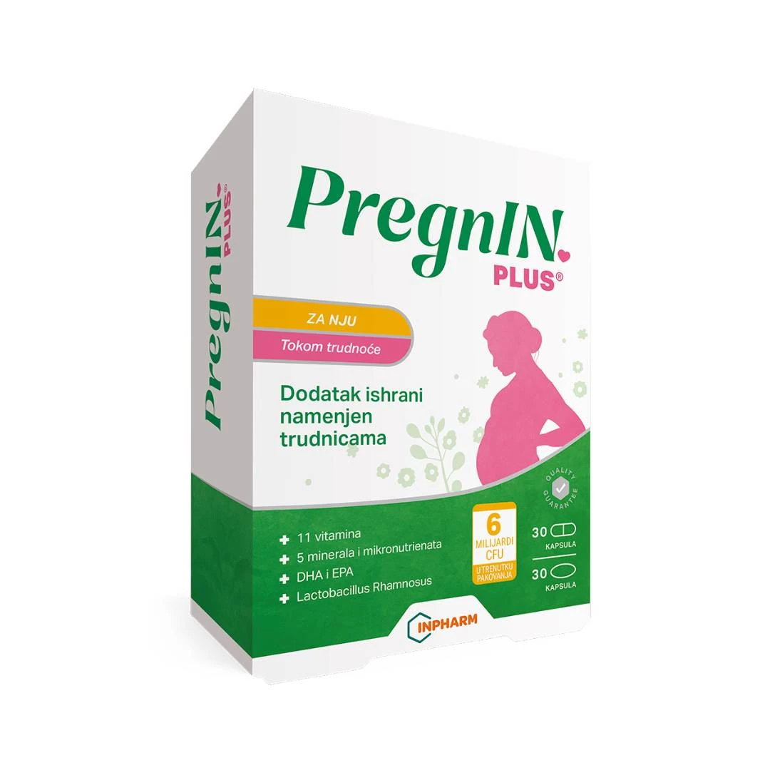 INPHARM PregnIN Plus za Trudnice (30+30) 60 Kapsula, | eApoteka
