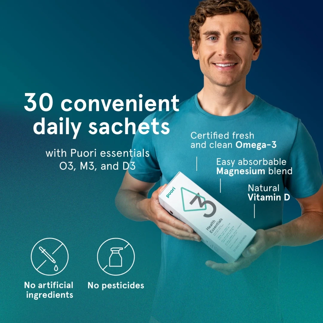 puori P3 Health Essentials sa Dnevnim Potrebama za Esencijalnim Nutrijentima - Omega 3 ...