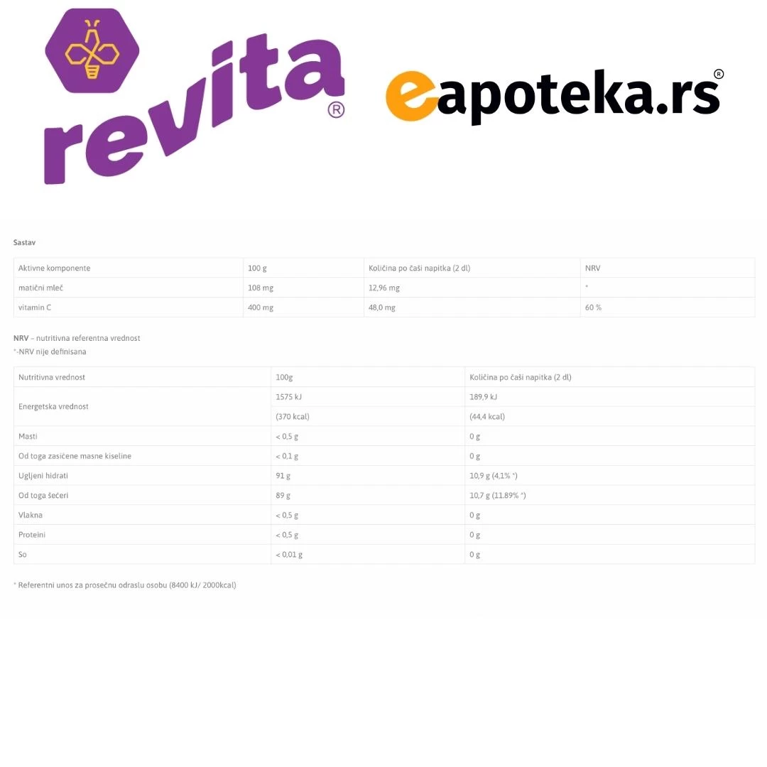 Revita® FORTE sa Matičnim Mlečom 454 g, | eApoteka