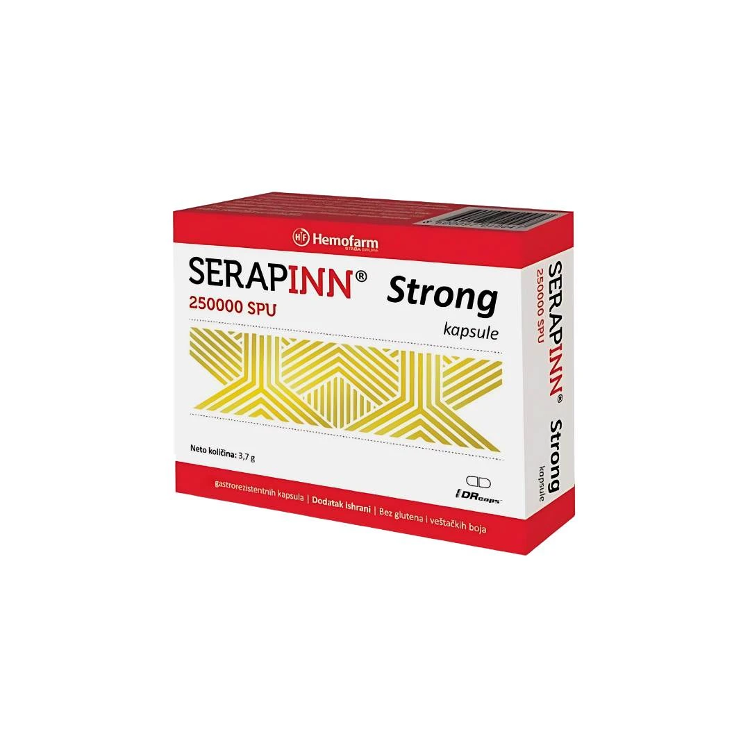 SERAPINN® Strong 250.000 IU 5 Kapsula; Serapeptaza, | eApoteka