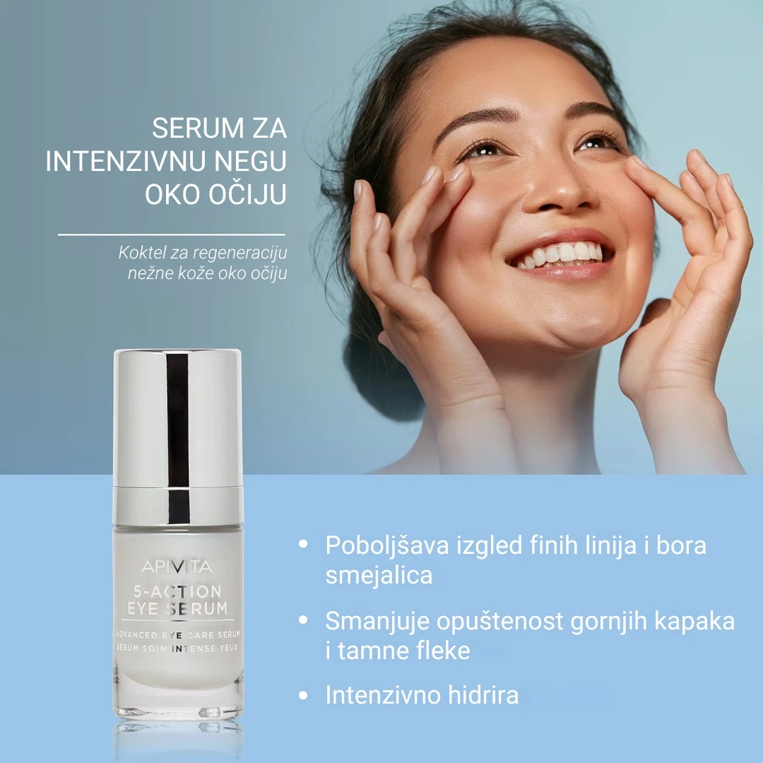 APIVITA 5-Action Serum za Predeo oko Očiju 15 mL, | eApoteka
