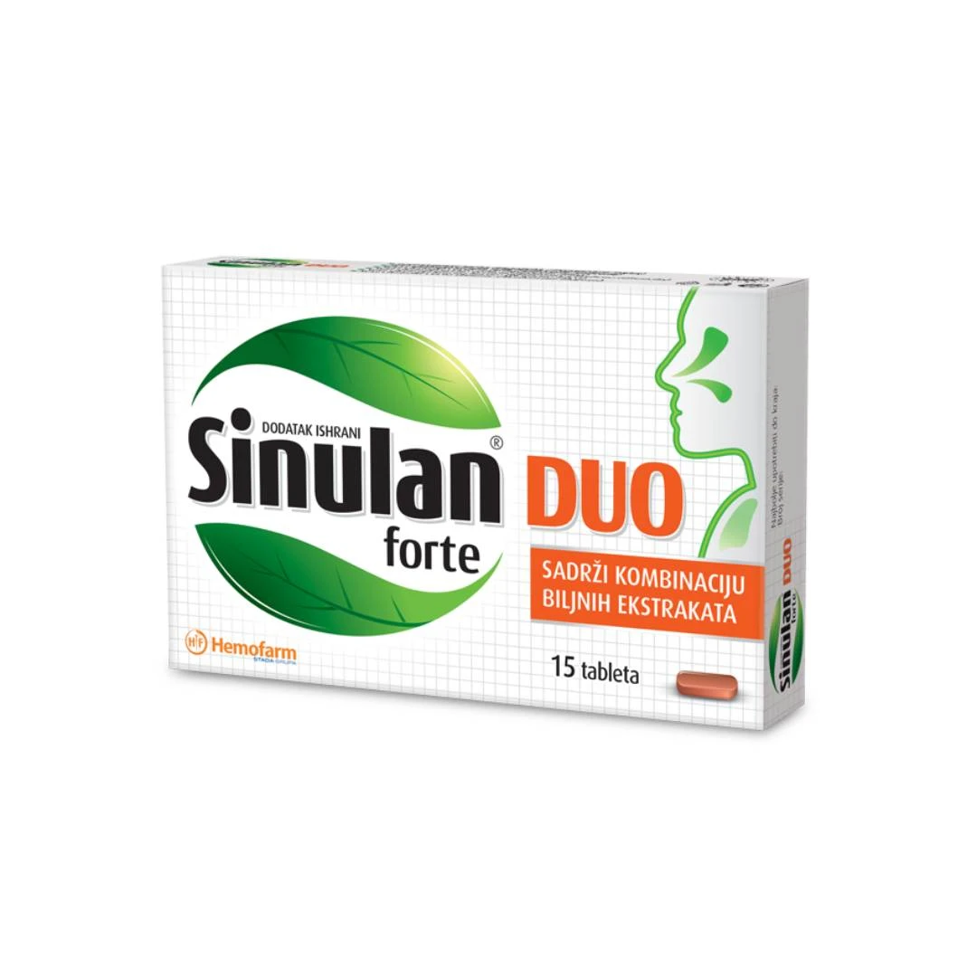 Sinulan® DUO Forte 15 Tableta; za Sinuse i Upalu Sinusa, | eApoteka
